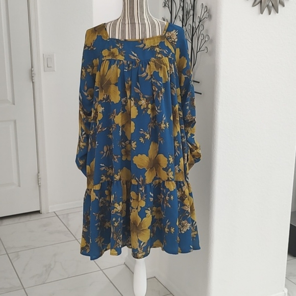 Happy Nature | Dresses | Like New Happy X Nature Luna Peacock Blue ...
